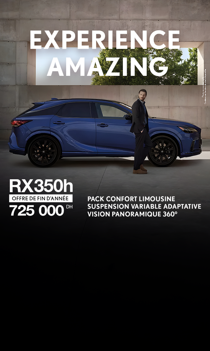 Bienvenue sur le site de Lexus Maroc.